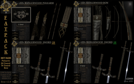 Second Life Marketplace - =ED= RANGERWOOD SWORD v1.5 - [UM-2H] - Unity ...